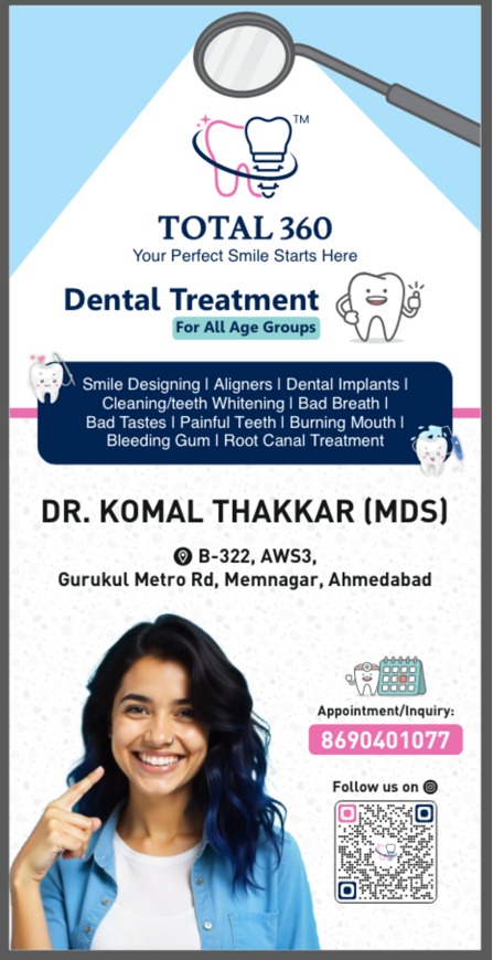 Book Dentist Appointment. Book Doctor Counsultaion of Dr. Komal Thakkar ...